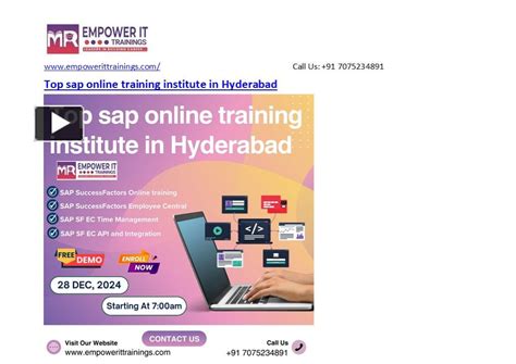 Ppt Top Sap Online Training Institute In Hyderabad Powerpoint
