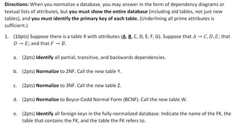 solved directions when you normalize a database you may