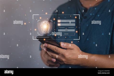 Cyber Security And Fingerprint Login User Identification Information Security And Encryption