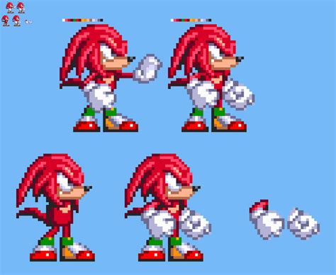 10x Sonic 3 Nov 3 1993 Prototype Knuckles Sprite R By Abbysek On Deviantart