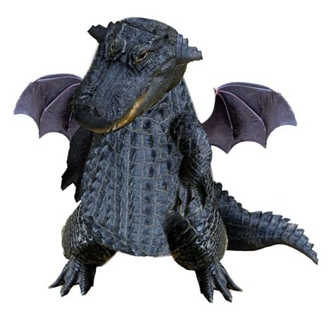 I Wanted To Modify A Picture Of An Alligator For Reference And Ended Up