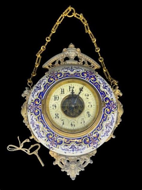 Antique Eugene Farcot Fotbte French Porcelain Wall Clock Price Guide