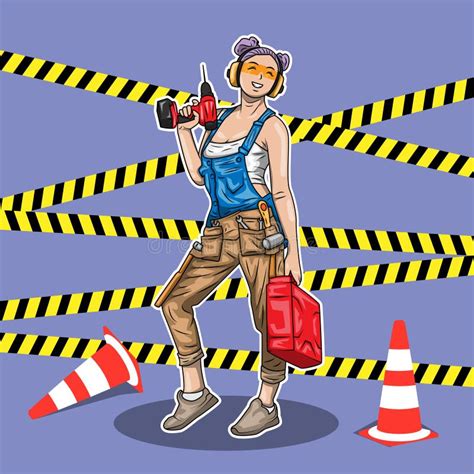 Cartoon Girl Drill Stock Illustrations 281 Cartoon Girl Drill Stock
