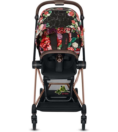 Cybex Mios 2 Stroller And Bassinet Spring Blossom Dark