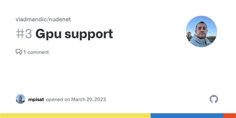 Gpu Support Issue Vladmandic Nudenet GitHub