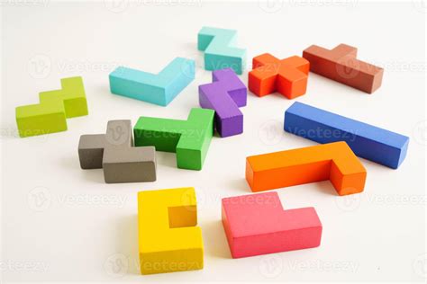 Logical Thinking And Problem Solving Problem Solution Creative Business Wooden Puzzle Geometric