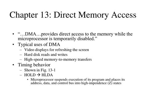 PPT Chapter Direct Memory Access PowerPoint Presentation Free Download ID