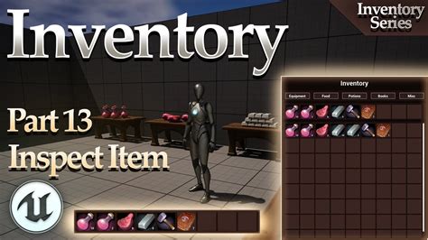 slot inventory tutorial part 13 unreal engine 5 4 youtube