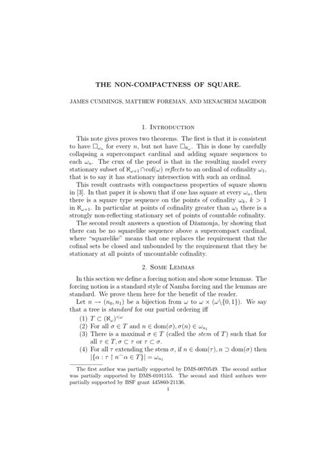 Pdf The Non Compactness Of Square