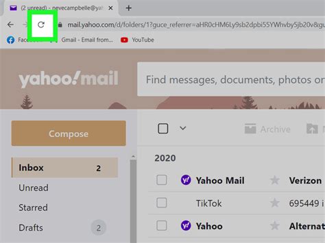 How To Refresh Yahoo Mail 6 Steps With Pictures Wikihow