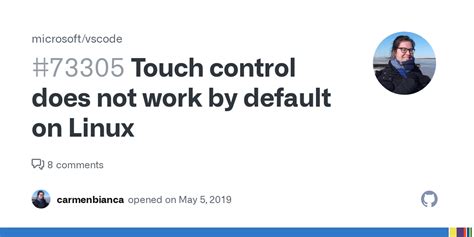 Touch Control Does Not Work By Default On Linux Issue 73305