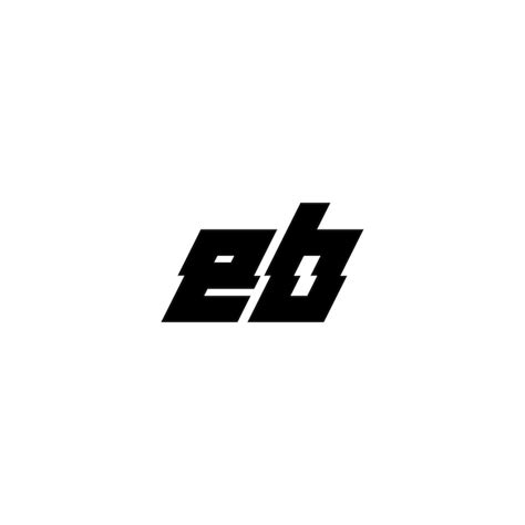 Premium Vector Eb Monogram Logo Design Letter Text Name Symbol Monochrome Logotype Alphabet
