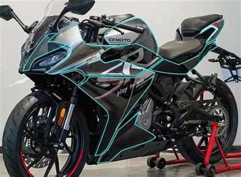 CF Moto 250Sr Şeffaf Kaplama Sticker Etiket Model