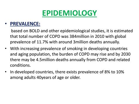 Copd Definition Phenotypes Epidemiology Pptx