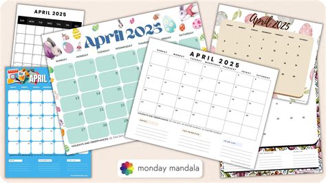 Show A Calendar Of April 2025 Bria Marlyn