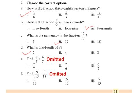 Pis Baroda Std 3 Math Ch Fractions Mental Maths