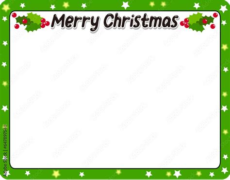 크리스마스 사각 프레임 Stock Vector Adobe Stock