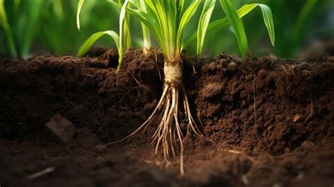 Premium Photo Maize Corn With Roots