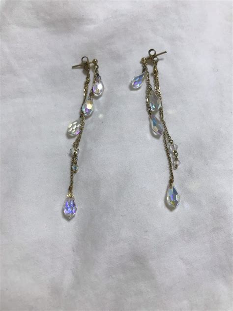 핸드메이드 크리스탈 귀걸이 헬로마켓