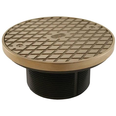 3 1 2 Heavy Duty Cleanout Spud With 6 Bronze Round Cover