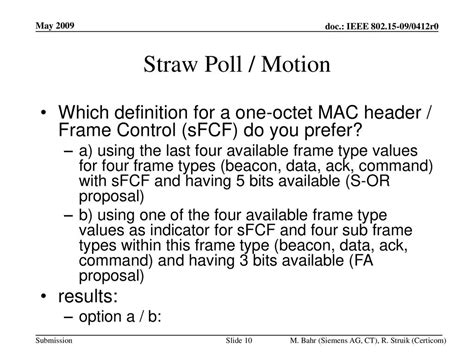 May 2009 Project Ieee P Working Group For Wireless Personal Area Networks Wpans Submission