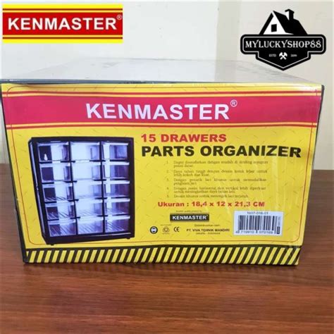 Jual Kenmaster Rak Drawer Kotak Susun Slot Part Organizer Laci Sparepart Multicolor Di