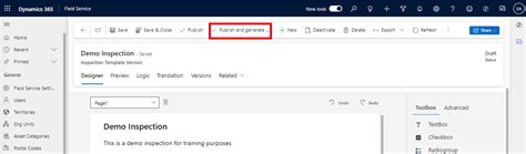 Creating Inspections In Dynamics 365 Field Service And Adding Them To A Work Order A Step By