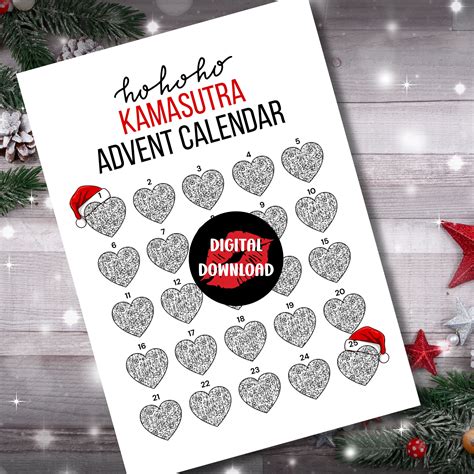Sexy Advent Calendar Sex Position Advent Calendar Naughty Adult Advent Calendar Sexy