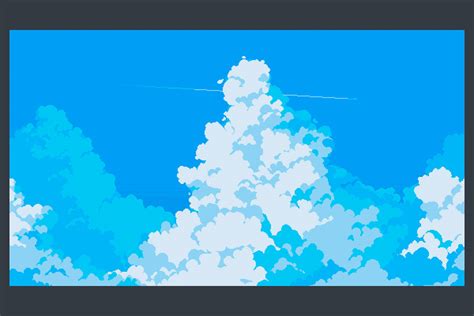 Free Sky With Clouds Background Pixel Art Set On Behance