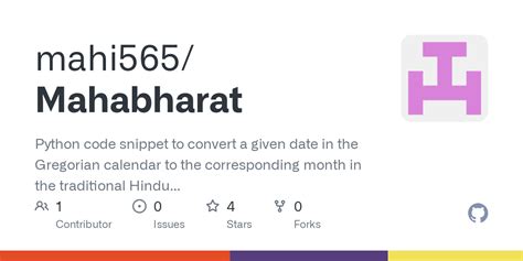 Github Mahi Mahabharat Python Code Snippet To Convert A Given