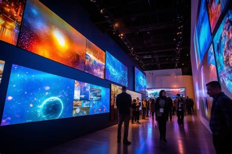 Premium Photo Exhibition With Interactive Digital Displays In A