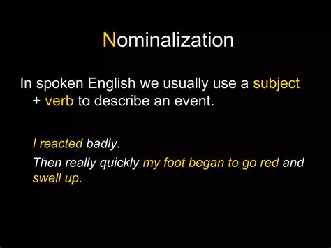 Nominalization Intro Ppt
