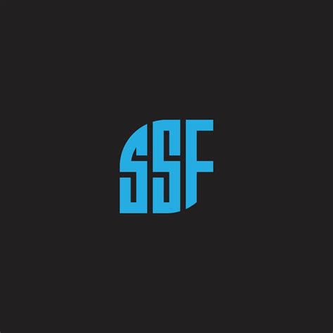 Ssf Logo Design Vector Template 13257209 Vector Art At Vecteezy