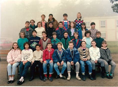 Photo De Classe 4°h De 1988 Collège Pierre Et Marie Curie Copains D