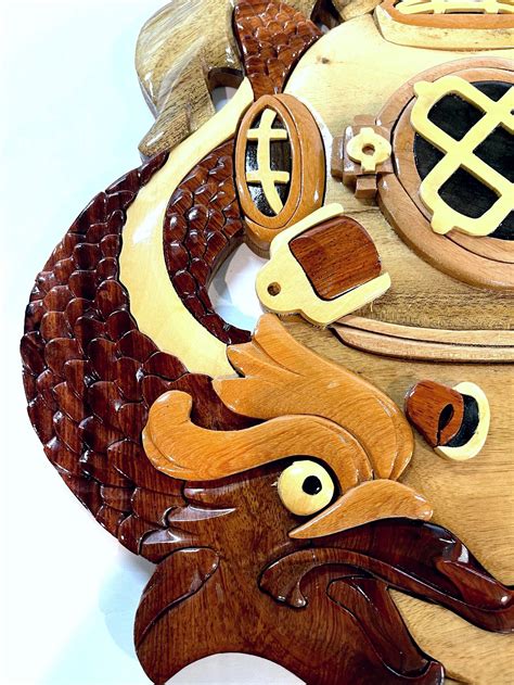 Navy First Class Diver Badge Military Wood Art