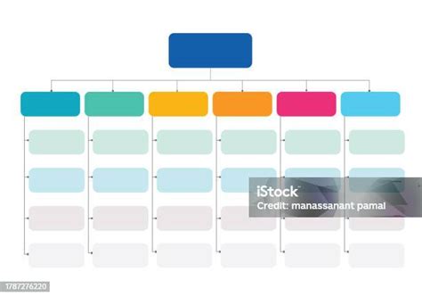 Infographic Flowchart Workflow Diagram Organization Chart Vector Illustration Stock Illustration