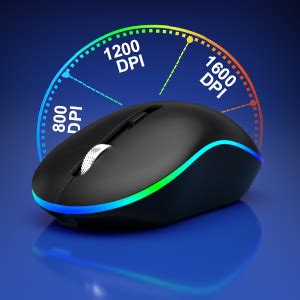 Amazon Com Wireless Keyboard And Mouse Combo With Colored Backlits Sleep Mode Quiet Light