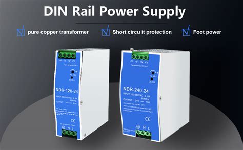 24vdc Power Supply Ndr 120wdual Output Input100 240vac