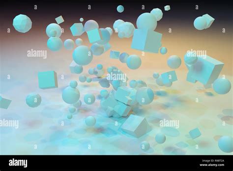 Abstract D Shape Or Mesh Rendering With Color Lighting Setup For Graphic Design Background