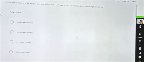 solved help save and exitsubmitif consumers are willing to pay