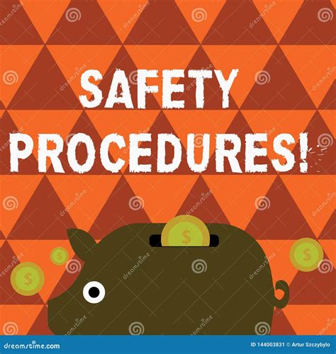 Safety Procedures - Step By Step Plan Of How To Perform A Work Procedure, Text Concept Stamp ...