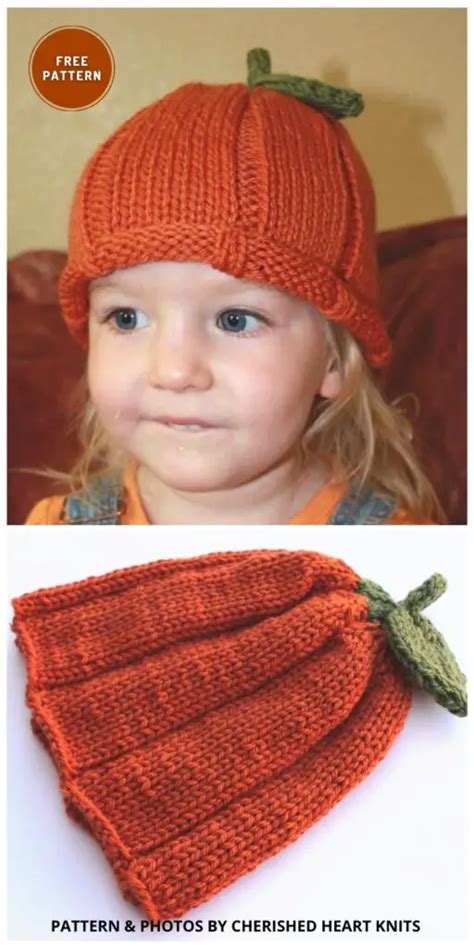 7 Free Knitted Pumpkin Hat Patterns The Knit Crew