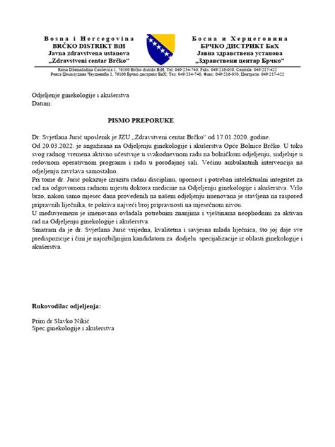 Kopija Datoteke Kopija Datoteke Pismo Preporuke Pdf