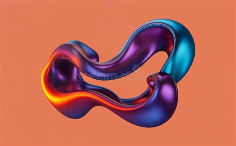 A Metallic Fluid Like Object That Curves And Twists In A Dynamic Shape