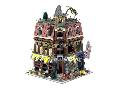 Lego Moc Postapocalyptic Café Corner By Brickgloria Rebrickable