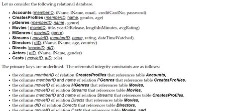 solved let us consider the following relational database