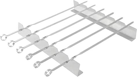Armo Bbq Skewers With Bbq Skewer Rack