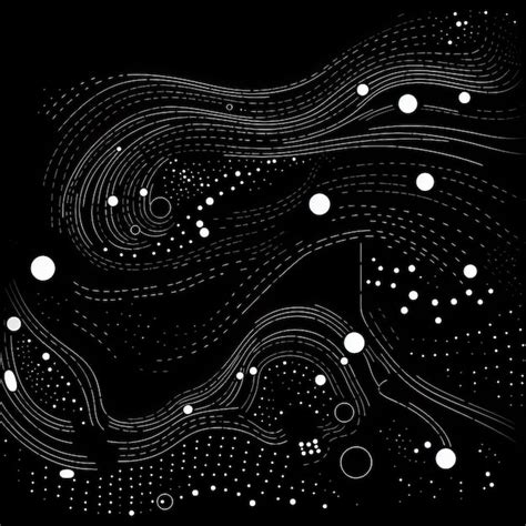 Abstract Background With Geometric Shapes Lines Circles Dots Hand Drawn Style Premium Ai