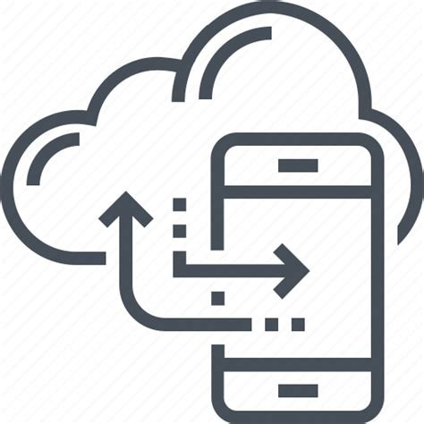 Cloud Mobile Phone Sync Sync Icon Synchronization Synchronize Icon