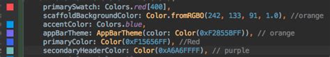 Hex And Rgb Colors Dont Match In Flutter Stack Overflow